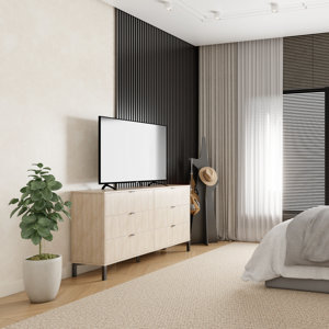 Latitude Run® 6 Drawer 59" W Double Dresser & Reviews | Wayfair